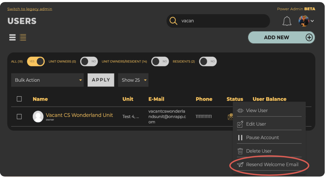 How to Resend the “Welcome” email to User (w/video tutorial) – ONR Knowledge Base